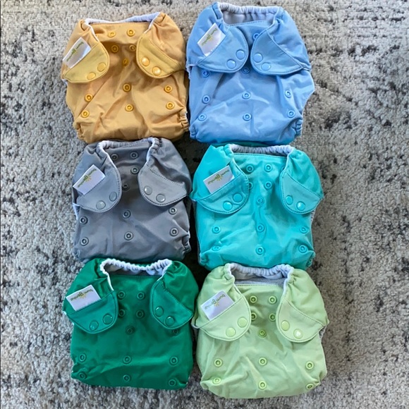 BumGenius | Other | Set Of 6 Bumgenius Pocket Diapers With Inserts | Poshmark